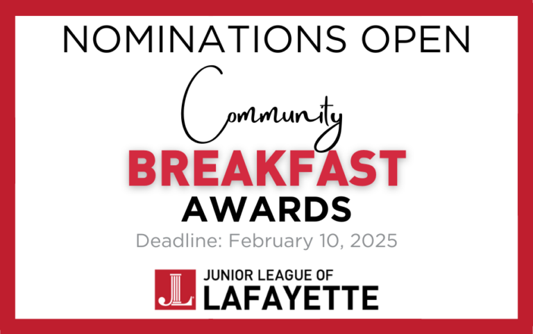 Community Awards - Junior League of Lafayette
